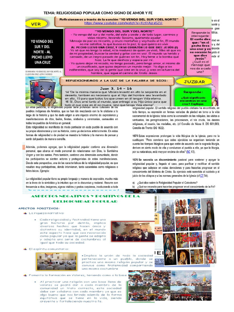 Religiosidad Popular: Amor y Fe | PDF