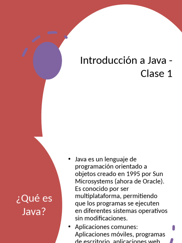 Introduccion | PDF | Java (lenguaje de programación) | Software multiplataforma