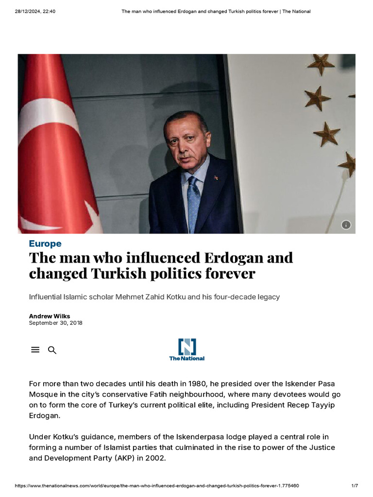 Kotku's Legacy: Erdogan's Islamist Roots | PDF | Recep Tayyip Erdoğan ...