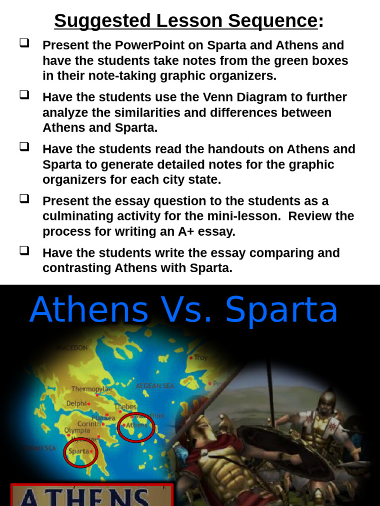 Athens vs. Sparta: Lesson Plan Overview | PDF | Sparta | Ancient Greece