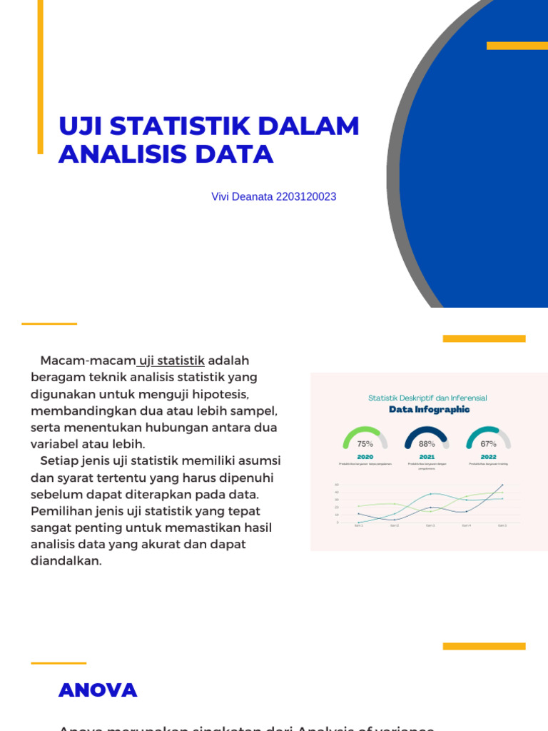Uji Statistik untuk Analisis Data | PDF