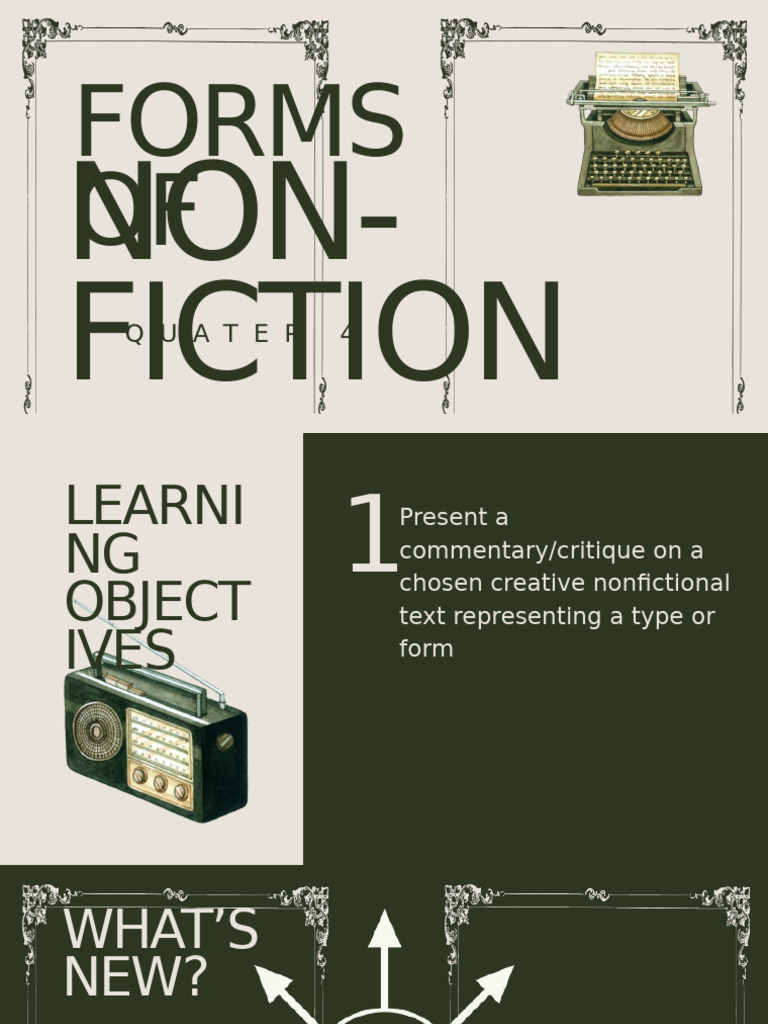forms of non-fiction | PDF | Narrative
