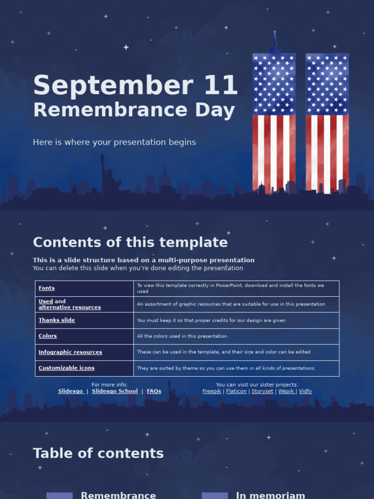 September 11 Remembrance Day by Slidesgo | PDF | Planets | Saturn