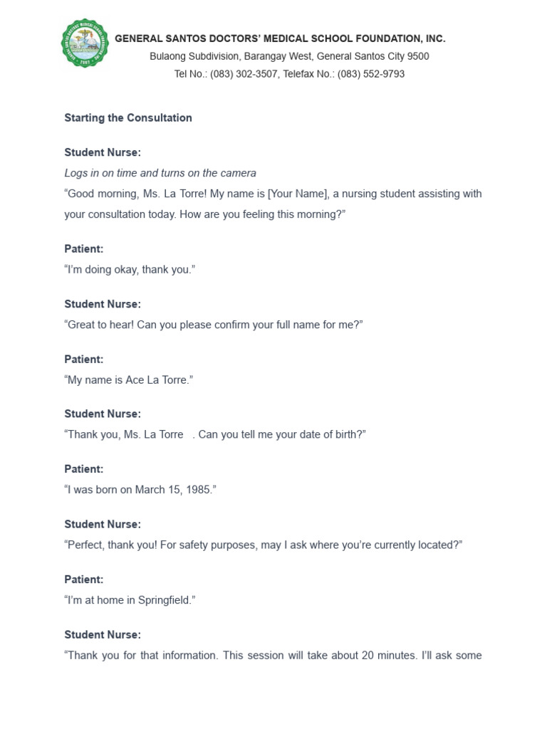 script telehealth | PDF | Headache | Hypertension
