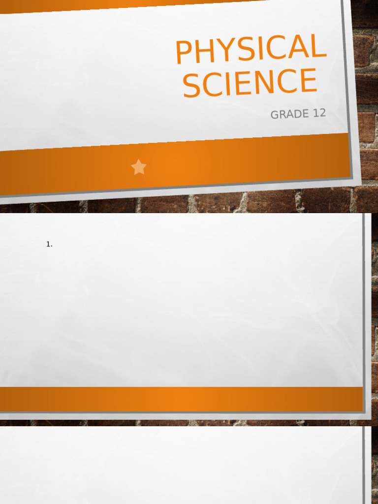 Physical science | PDF