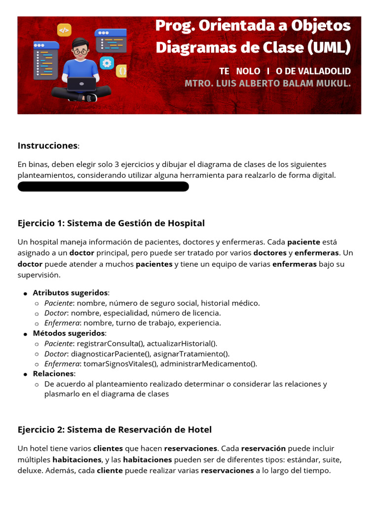 Ejercicios Resueltos de Diagramas UML | PDF | Tableta | Informática