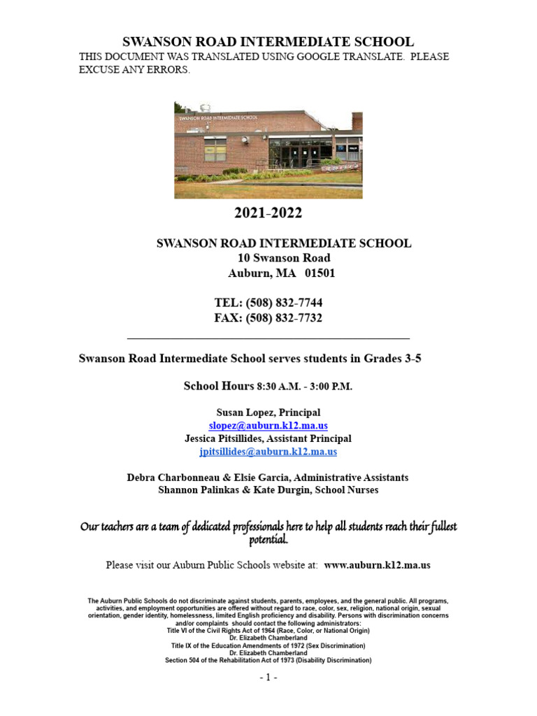 SWIS Handbook 2021-2022 | PDF | Individualized Education Program ...