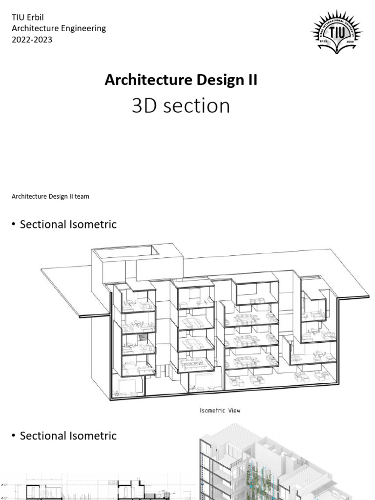 3D Sectional Perspectives in Architecture | PDF
