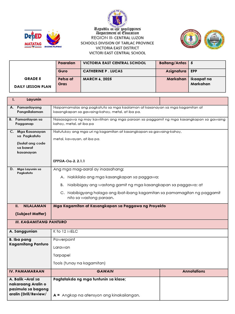 COT Epp 5 Q4 W4-LUCASCATHERINE | PDF
