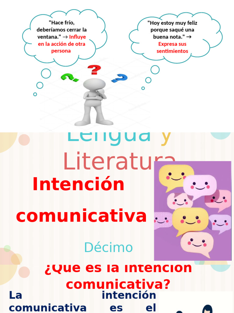 10° Intención Comunicativa | PDF | Comunicación | Comunicación humana