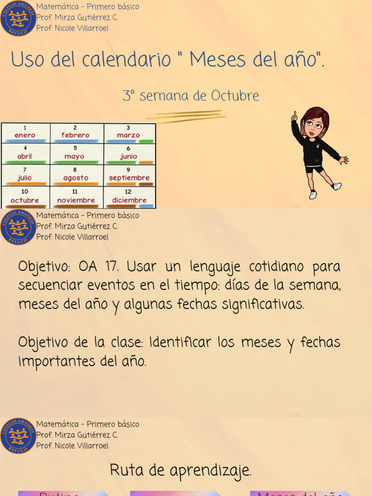 Material de Apoyo para Mostrar Dias y Meses-Del-Año-1 | PDF