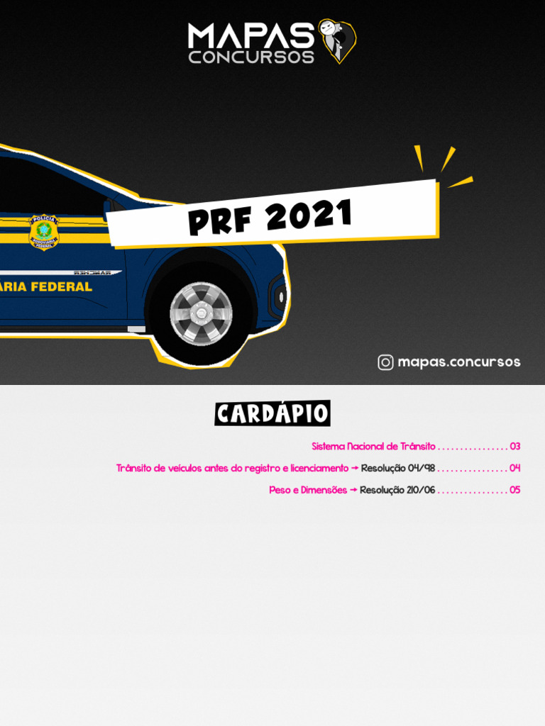 MapasMentais PRF2021 | PDF