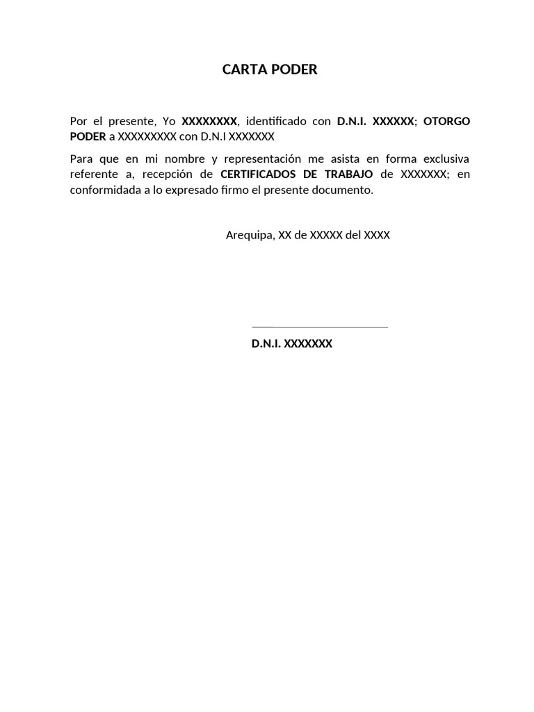 Carta Poder | PDF