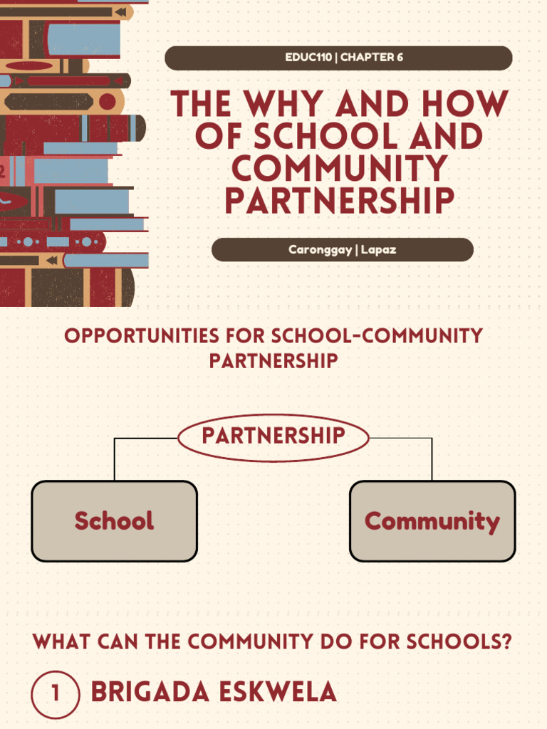Chapter 6 - The Why and How of School and Community Partnership | PDF ...