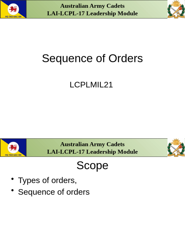 SMEAC Orders in Army Cadet Training | PDF | Military | Warfare