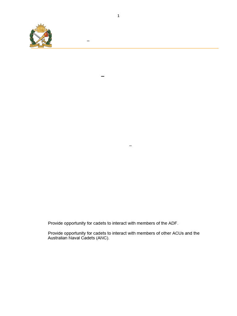 RS24 Cadet Field Exercise Overview | PDF | First Aid | Reconnaissance