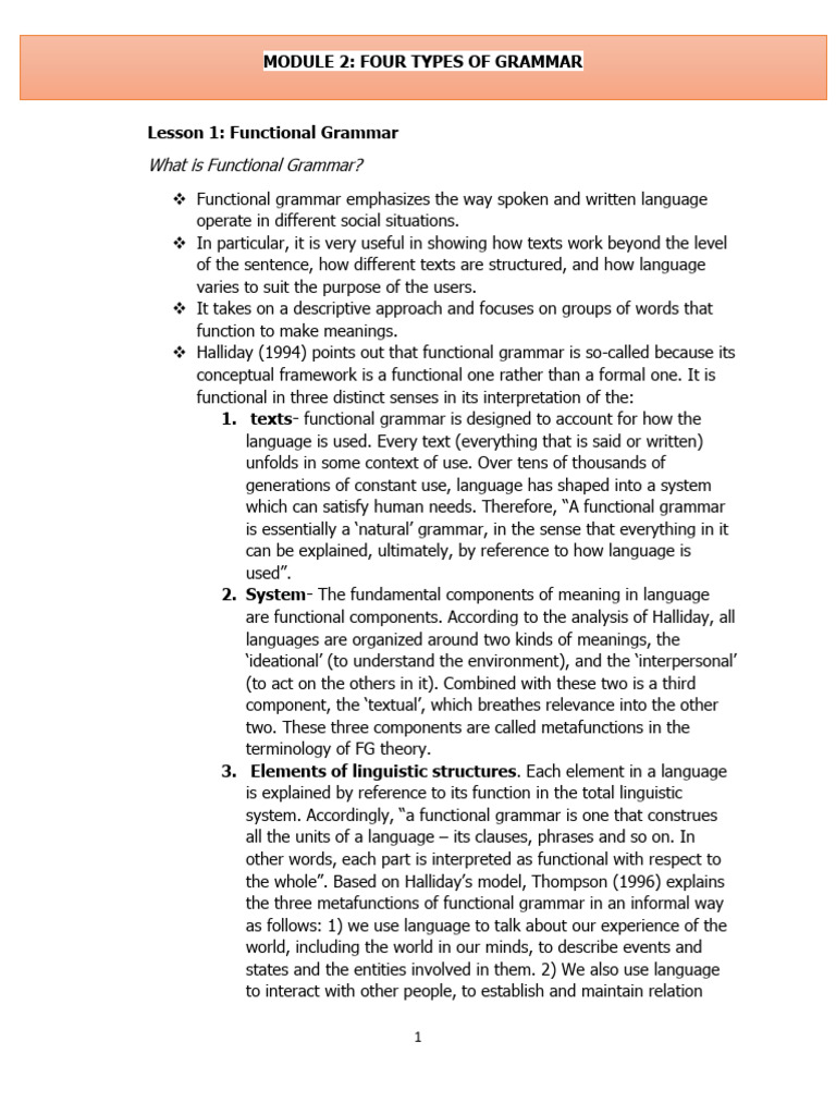 Module 2 EL 108 | PDF | Clause | Word