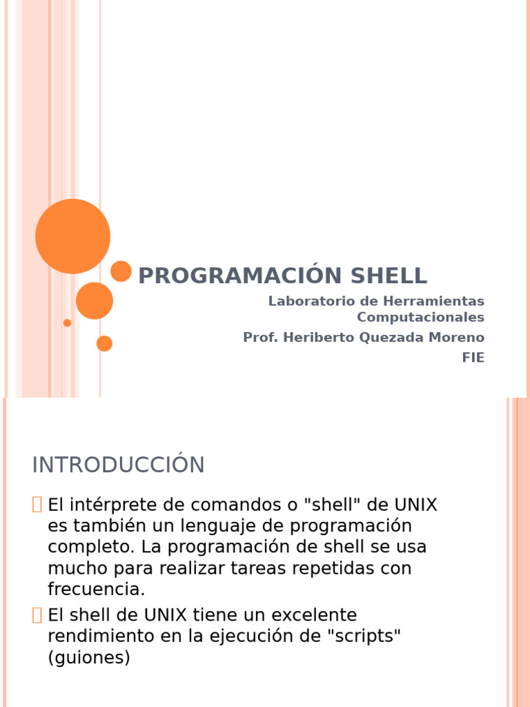 Programación Shell-2021 | PDF | Lenguaje de escritura | Interfaz de línea de comando