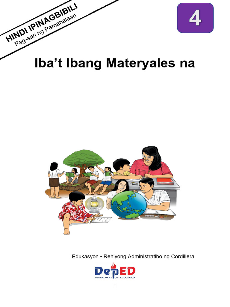EPP4_IA_mod6_Iba’t Ibang Materyales na Matatagpuan sa Pamayanan_v3 (3) | PDF
