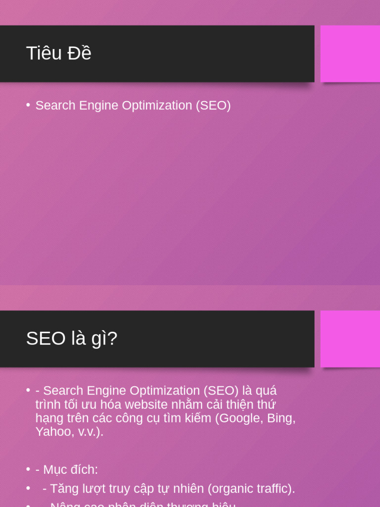 SEO Presentation | PDF