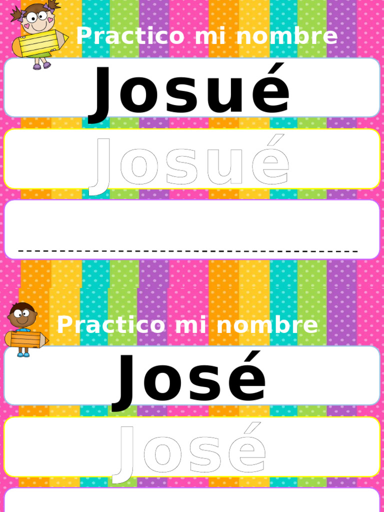 Pizarra de Mi Nombre | PDF