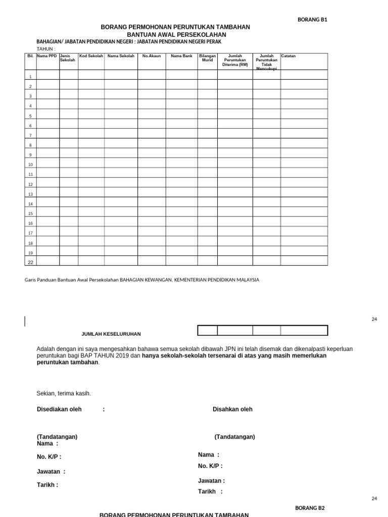 Contoh Borang2 Bap Pdf