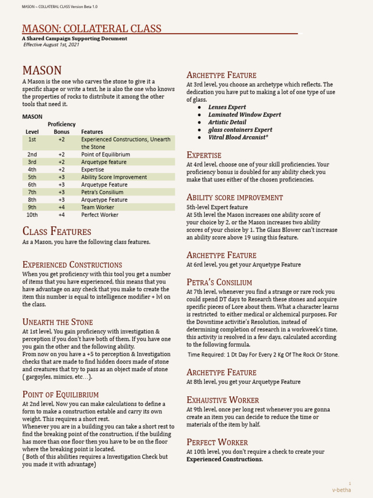 Survival Anathema _ Rune Master ~ Epic Collateral Class | PDF