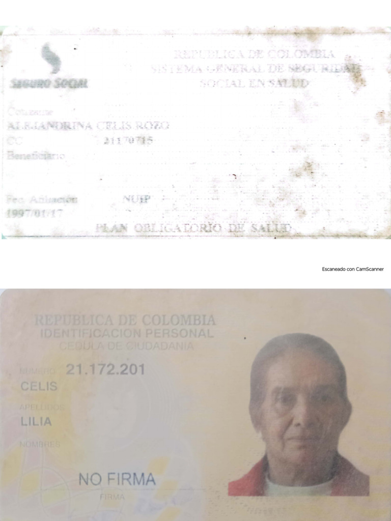 Angel María Cédula Seguro y Ottos | PDF