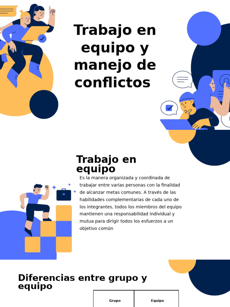 Trabajo en Equipo y Manejo de Conflictos | PDF | Negociación | Ciencias ...