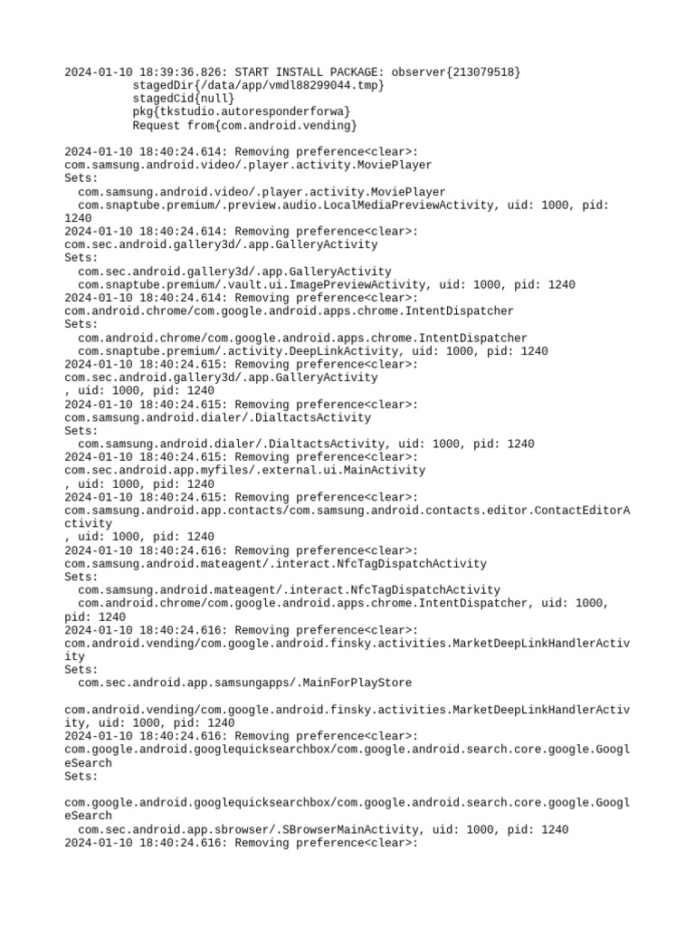 PM Debug Info | PDF | Android (Operating System) | Smart Devices