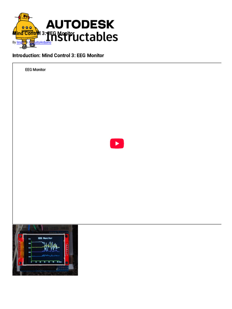 Mind Control 3 - EEG Monitor - 7 Steps (With Pictures) - Instructables | PDF | Analog To Digital ...