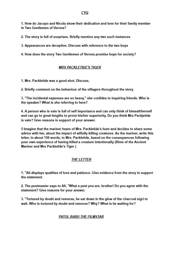 Literary Analysis Questions on Classic Texts | PDF | Poetry