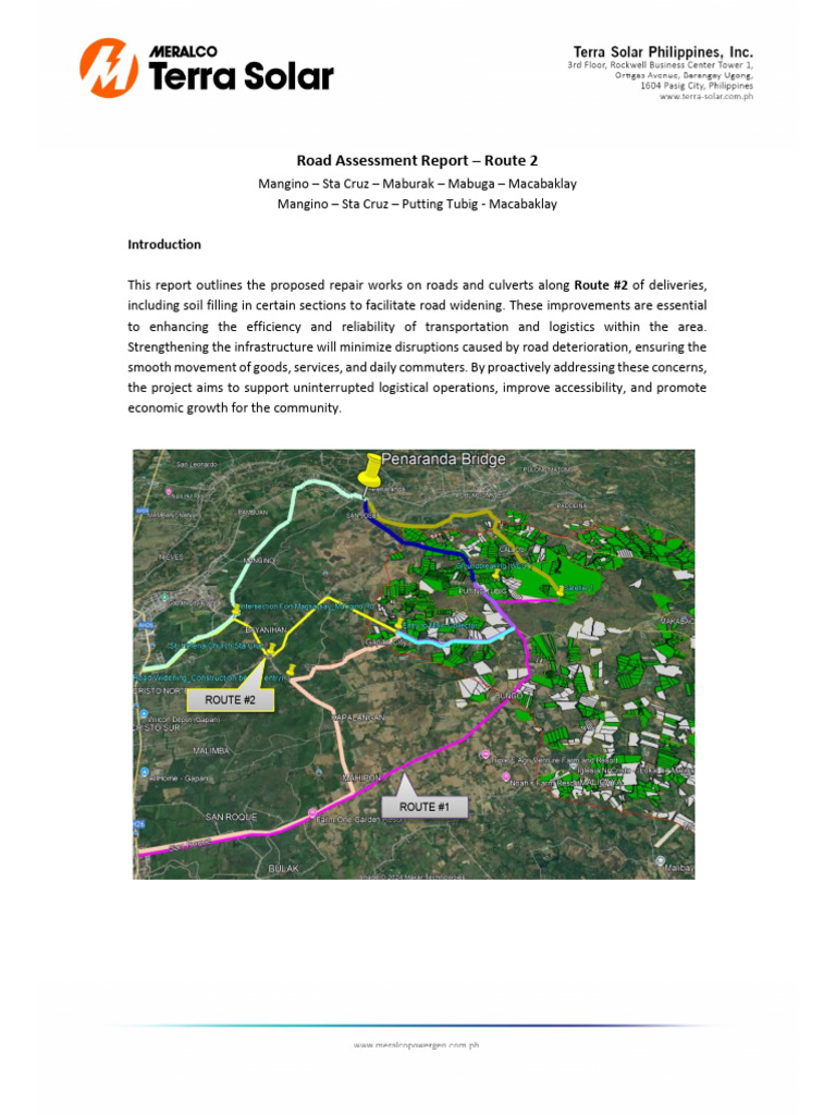 Route 2 Road Assessment Report | PDF | Road | Road Surface