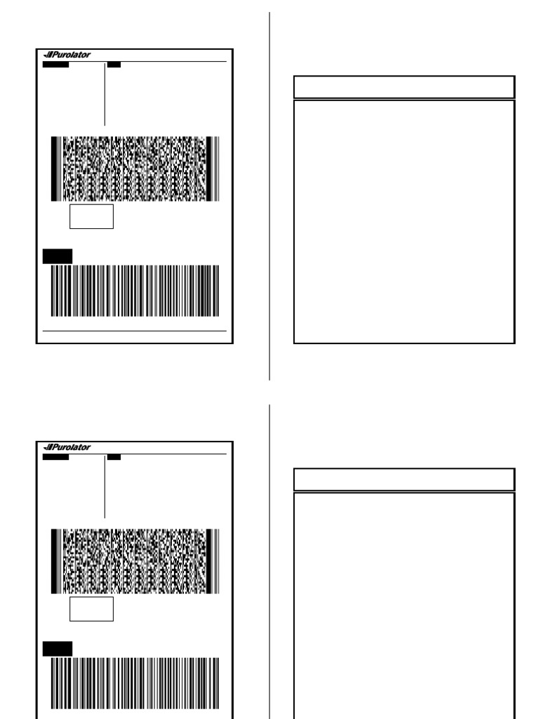 purolator-334321220744-label | PDF | Cargo | Bill Of Lading