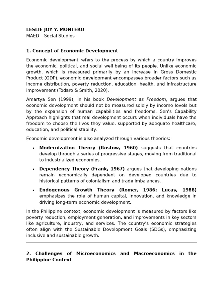 Activity No. 2 - SST 302 Section 3 - Leslie Joy Montero | PDF ...