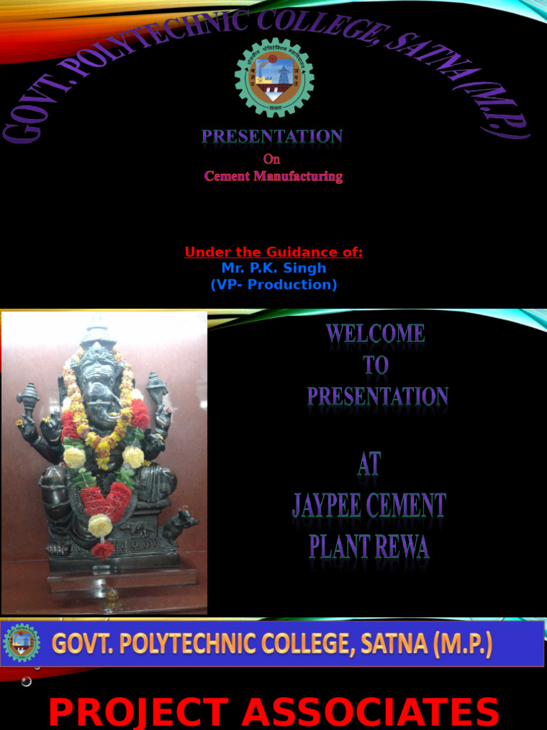 Alok Tripathi Presentation | PDF | Cement | Building Materials