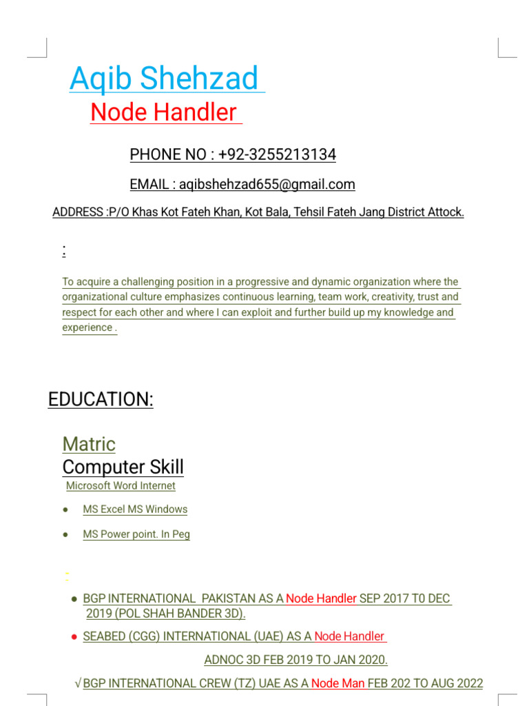 Aqib Shehzad Node Handler | PDF