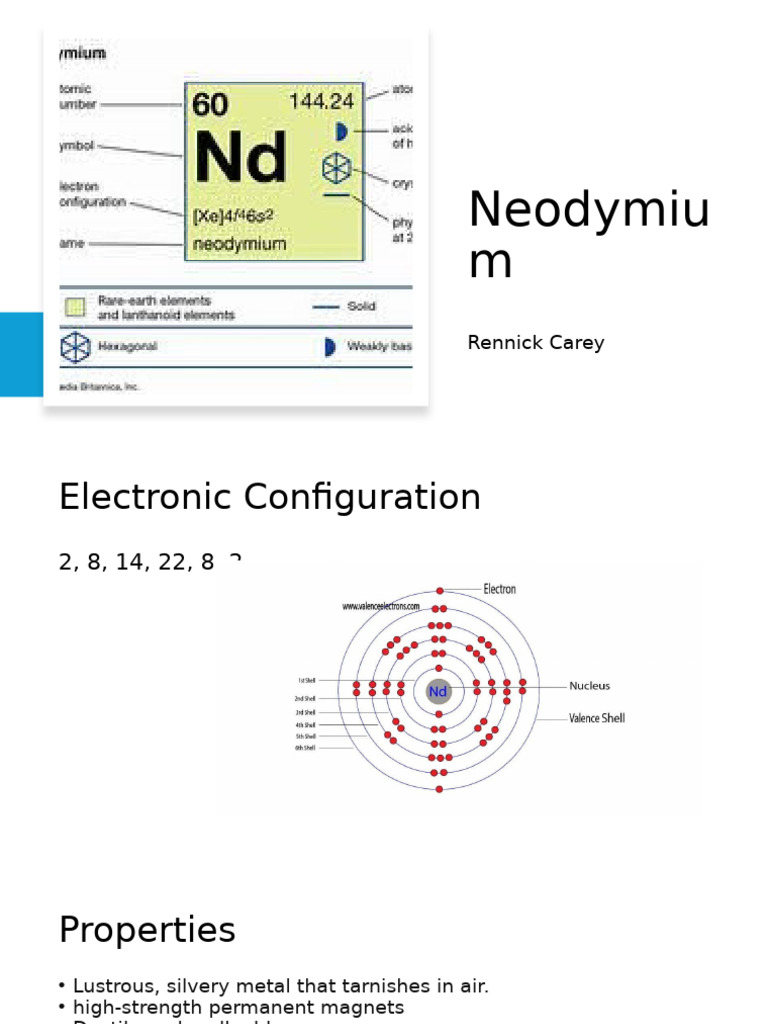 Neodymium: Properties, Uses, and Sources | PDF