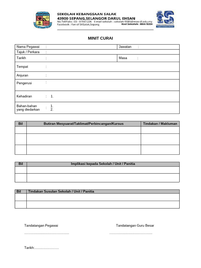 Minit Curai Terbaru | PDF