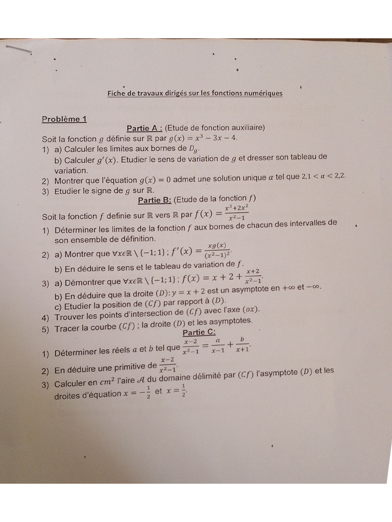 MATH Exercice Tel D 2025 | PDF