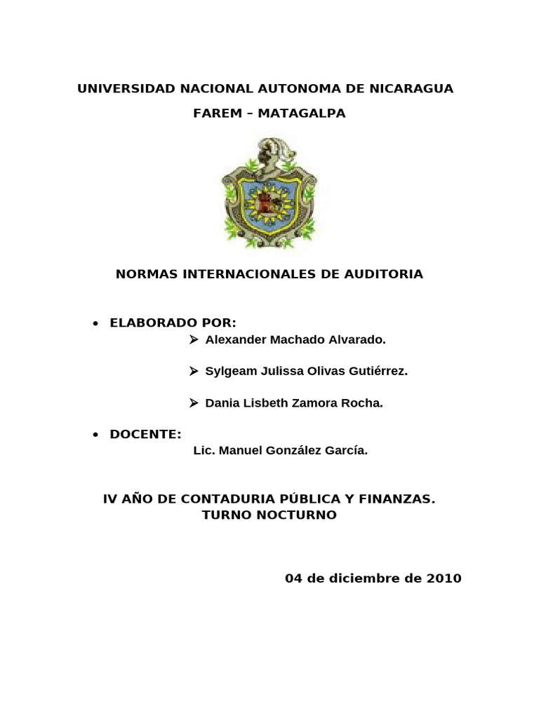 presentacion unan | PDF