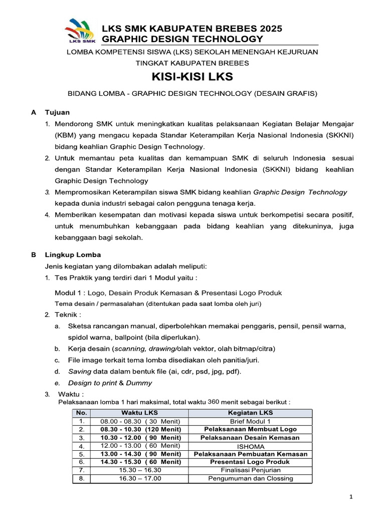 Kisi-Kisi LKS 2025 | PDF