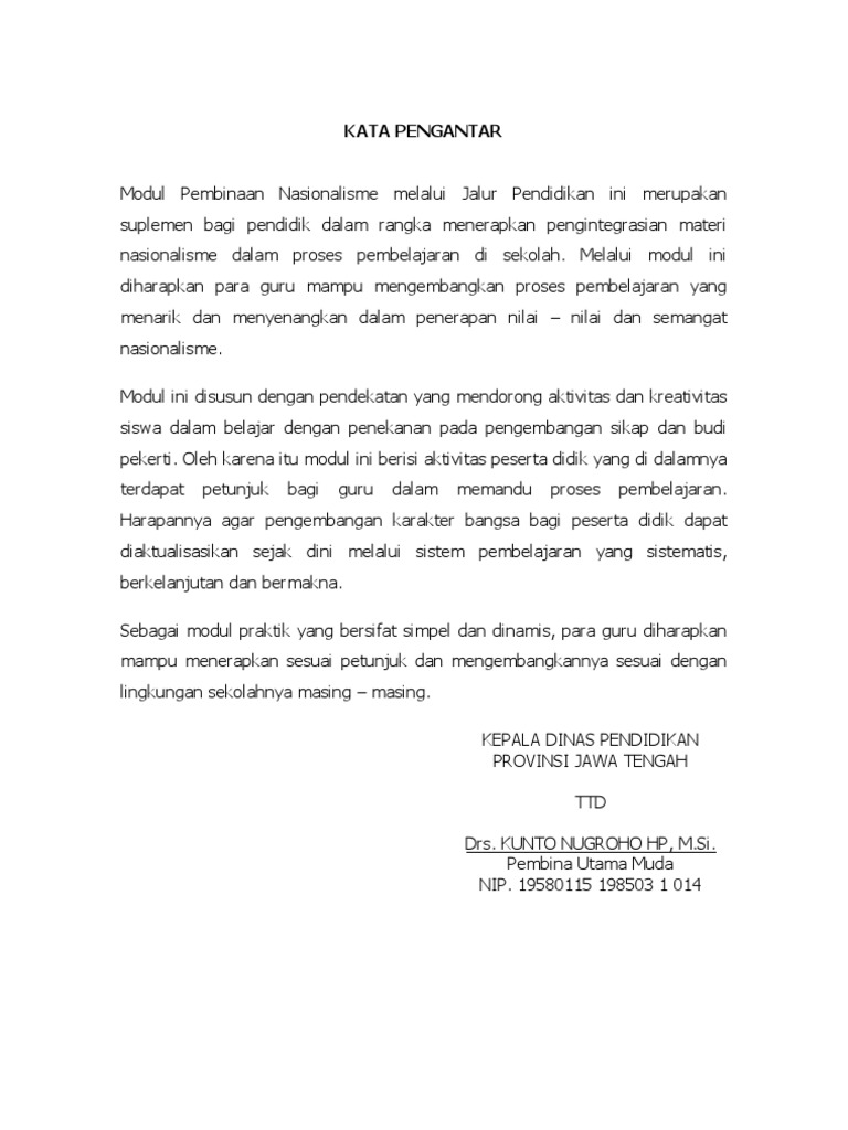 Kata Pengantar Modul | PDF