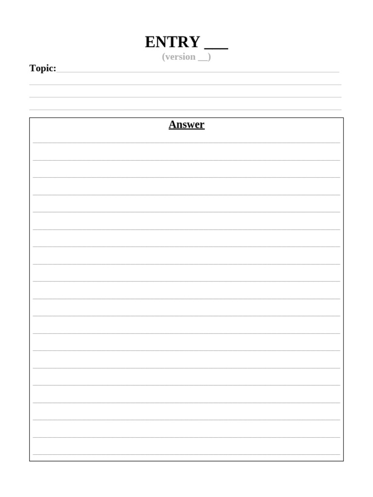 Writing Sheet | PDF