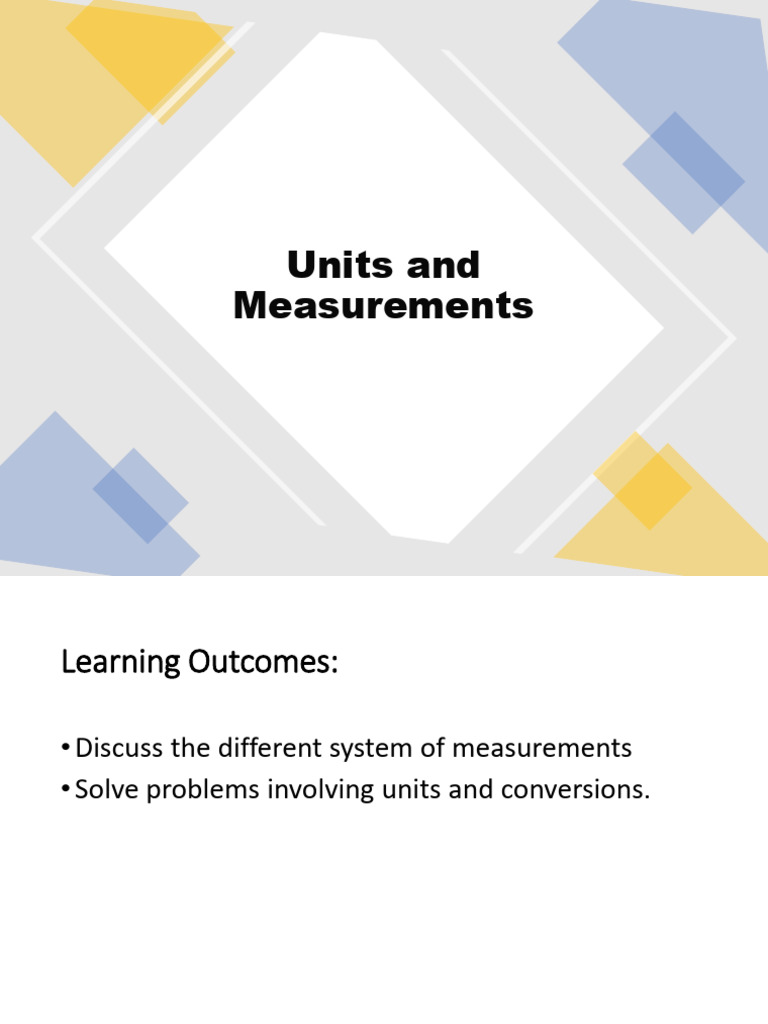 Units and Measurements | PDF | Significant Figures | International ...