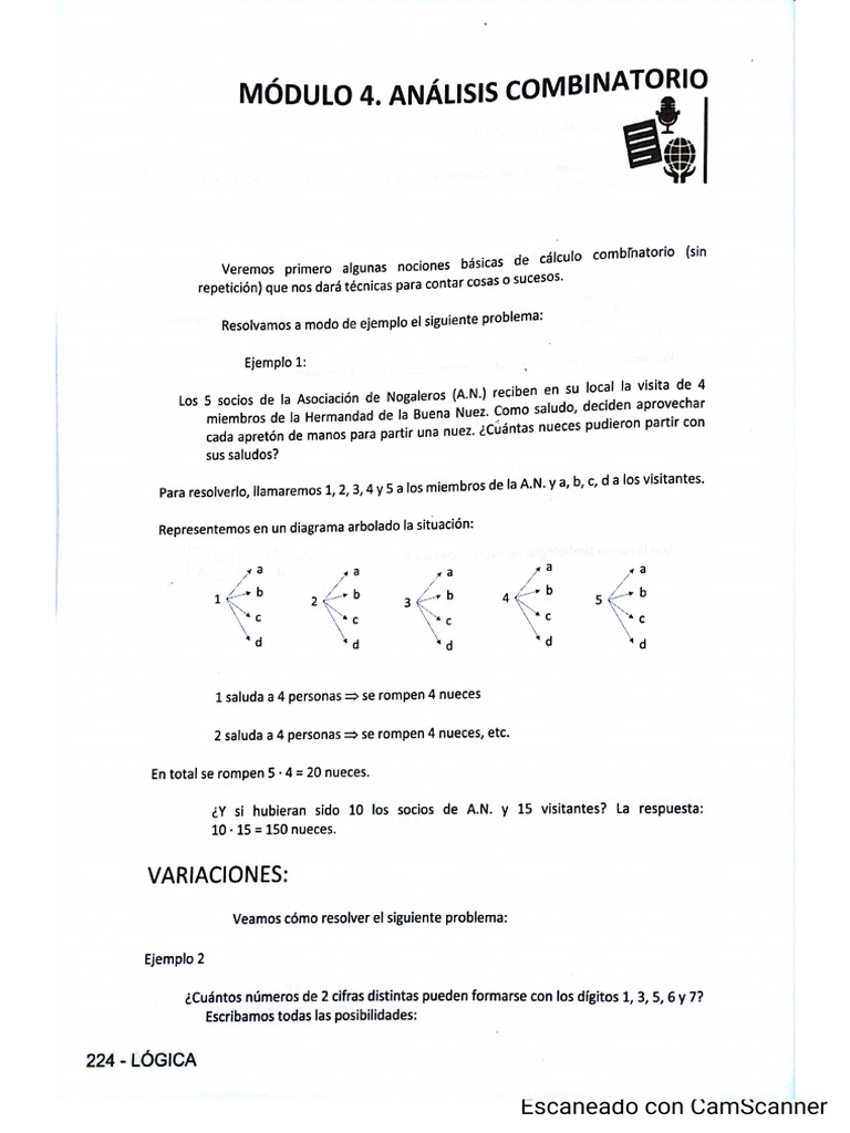 Módulo 4 - Análisis Combinatorio | PDF
