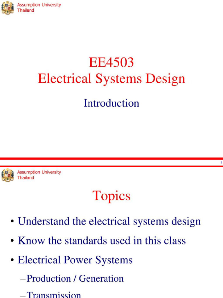 Electrical System Design Pdf