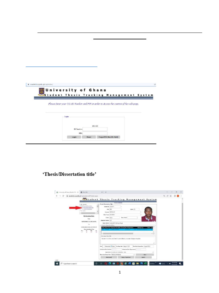 Thesis Submission System Guidelines | PDF | Thesis | Software