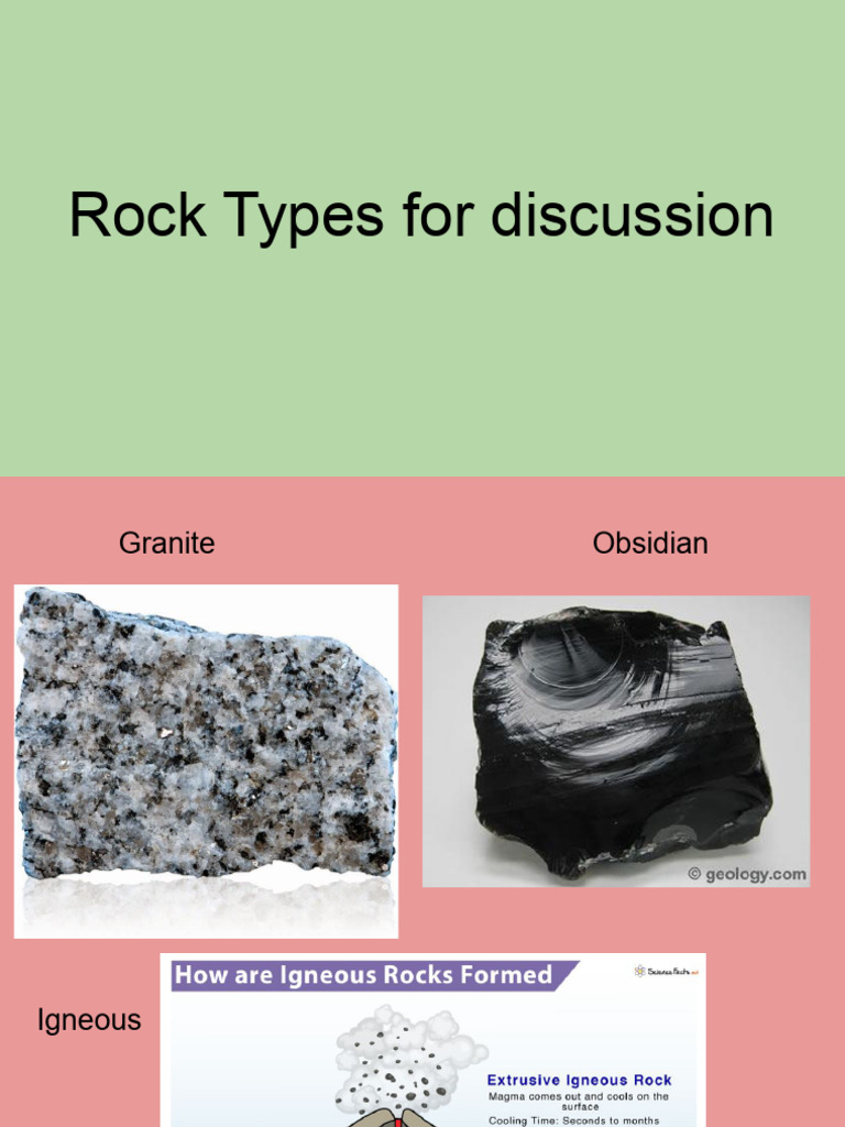 Types of Rocks: Igneous, Sedimentary, Metamorphic | PDF