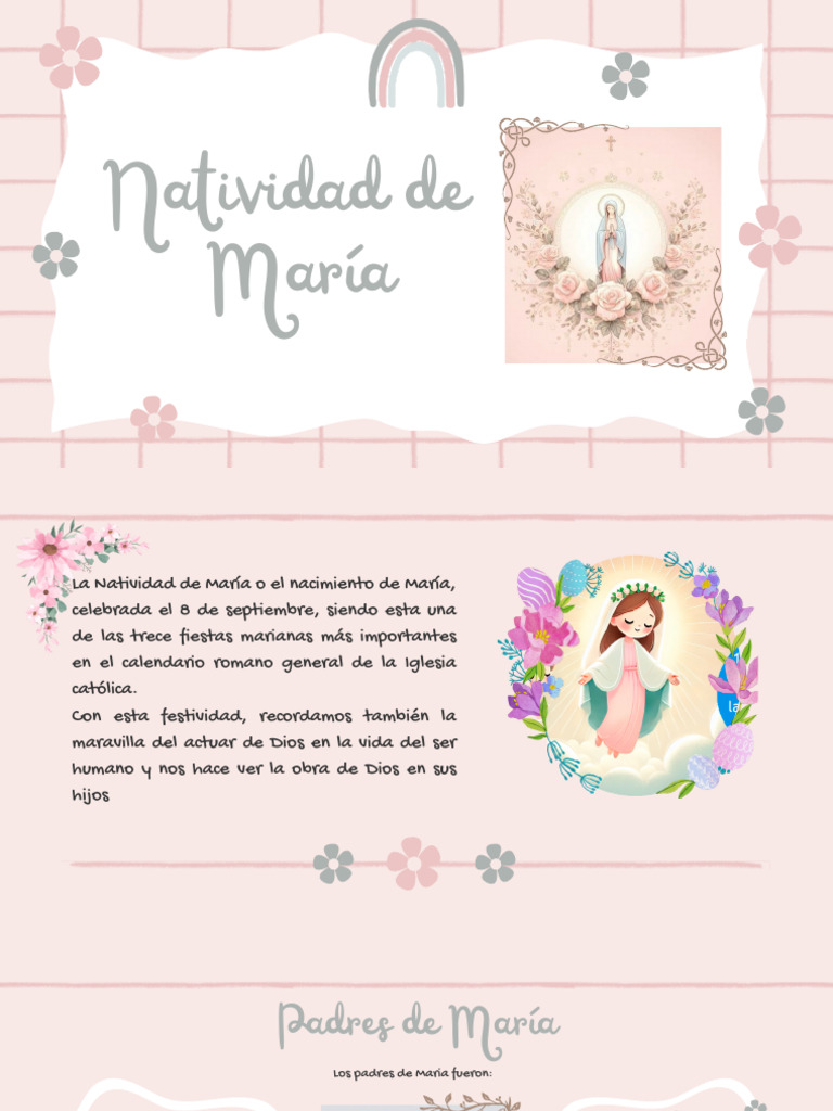 Natividad de María: Orígenes y Celebración | PDF